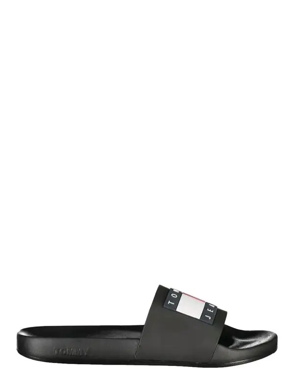 Tommy Hilfiger Flag Slides - Black