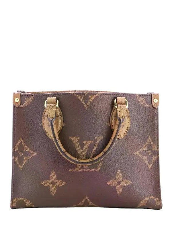 LOUIS VUITTON Onthego Tote Reverse Monogram Giant Pm Shoulder Bag - Brown