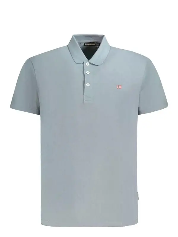 NAPAPIJRI Logo-patch Cotton Polo Shirt - Grey
