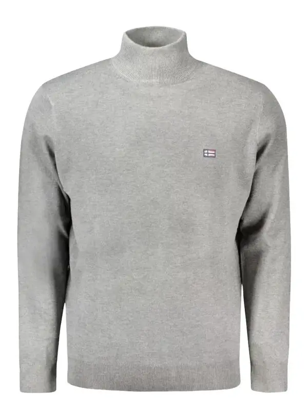 NORWAY 1963 Logo-patch High-neck Sweater - Grey