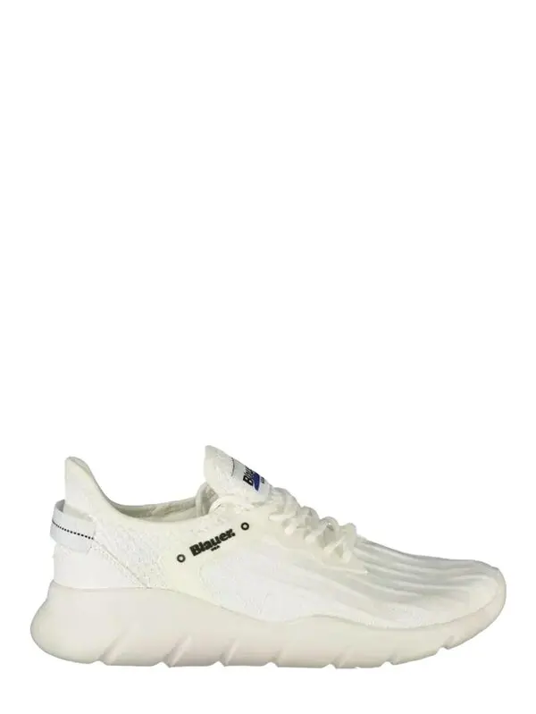 BLAUER. Logo-print Low-top Sneakers - Neutrals