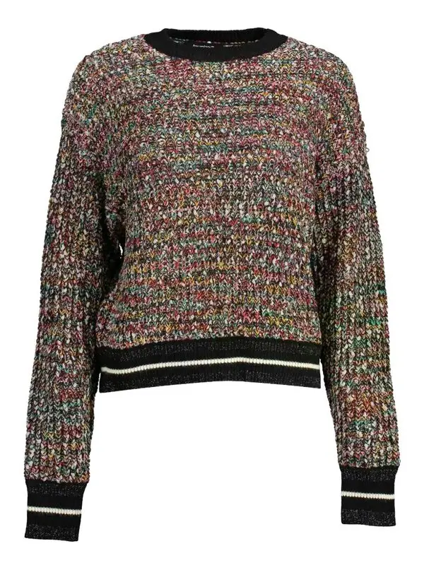 Desigual Textured-knit Pullover - Black