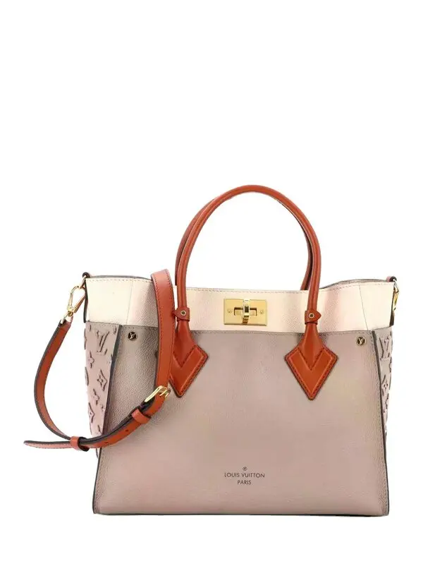 LOUIS VUITTON On My Side Monogram Tuffetage Leather Mm Tote Bag - Neutrals
