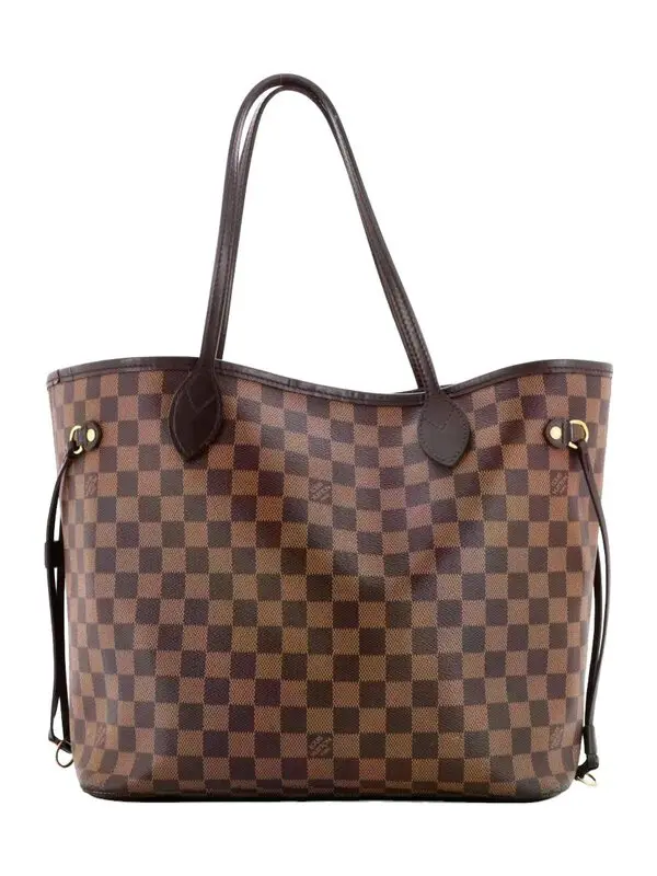 LOUIS VUITTON Neverfull Mm Damier Tote Bag - Brown
