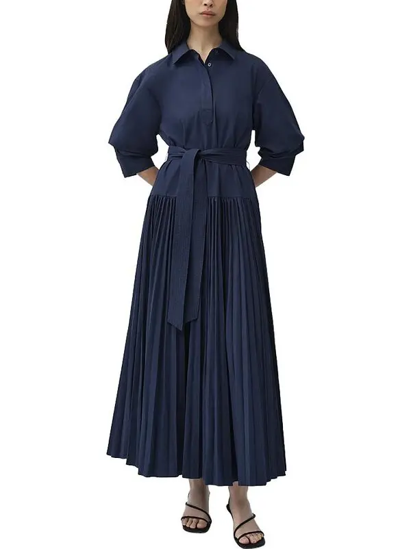 Simkhai Arlo Belted Maxi Dress - Midnight