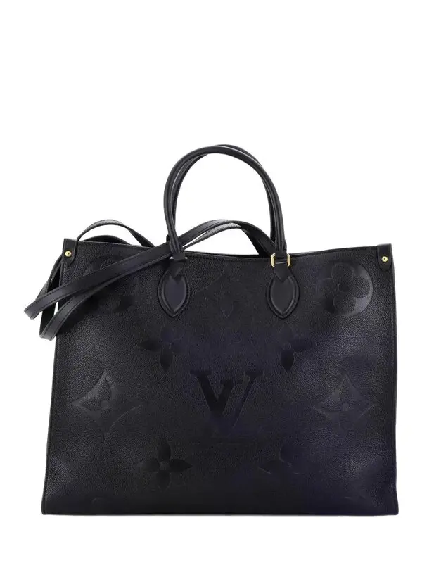 LOUIS VUITTON Onthego Monogram Empreinte Giant Gm Tote Bag - Black
