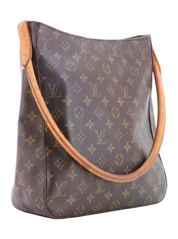 LOUIS VUITTON Looping Handbag Monogram Canvas Gm - Brown