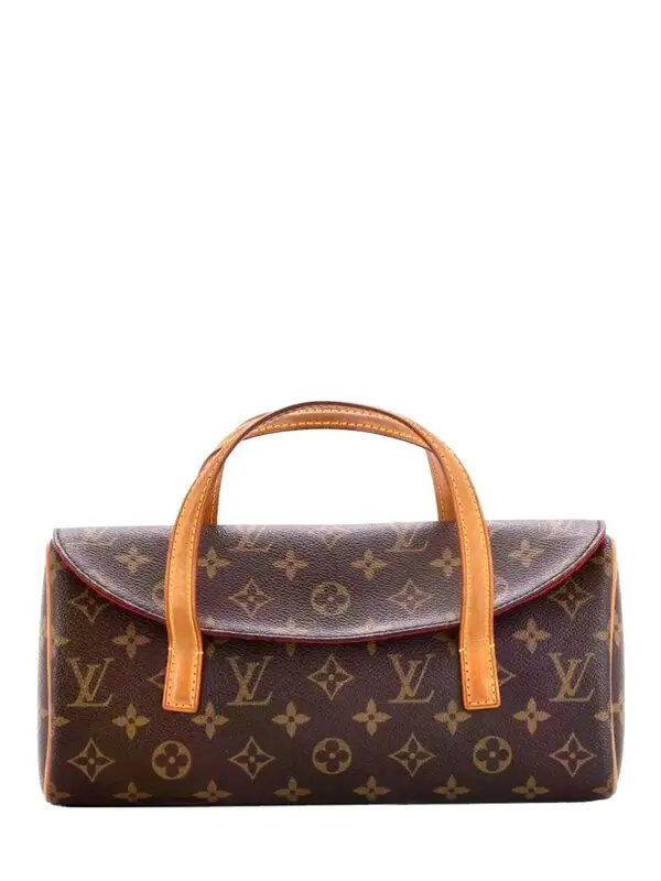 LOUIS VUITTON Sonatine Handbag Monogram Canvas Satchel - Brown