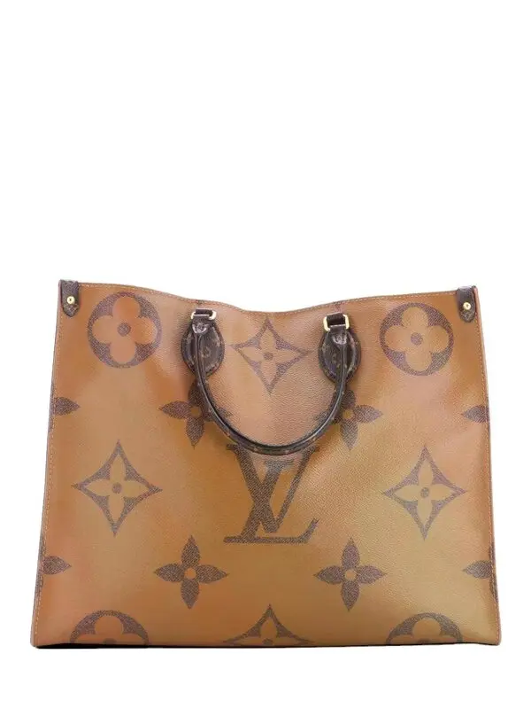 LOUIS VUITTON Onthego Reverse Monogram Giant Gm Tote Bag - Brown