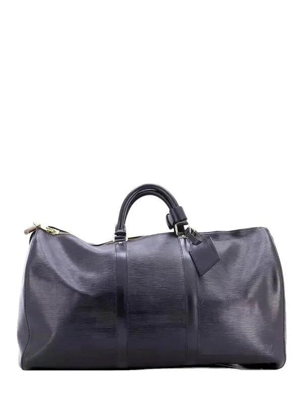 LOUIS VUITTON Keepall 50 Travel Bag Epi Leather - Black