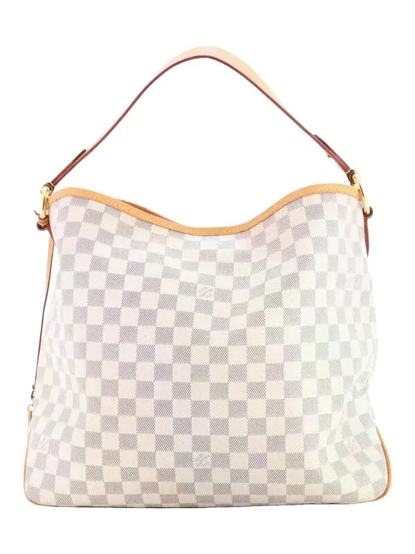 LOUIS VUITTON Delightful Nm Handbag Damier Mm Hobo Bag - White