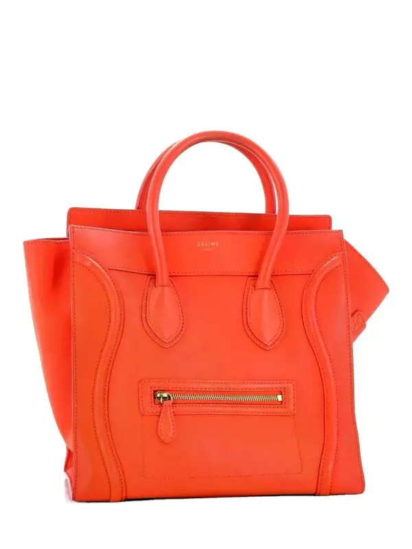 Celine Luggage Mini Tote Bag - Orange