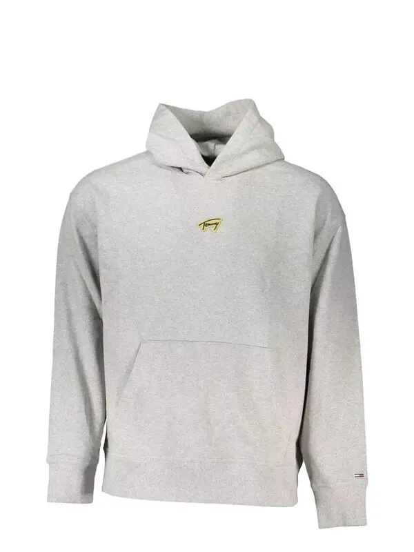 Tommy Hilfiger Signature Logo-embroidered Hoodie - Grey