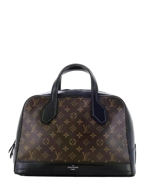 LOUIS VUITTON Dora Handbag Monogram Canvas And Calfskin Mm Satchel - Brown