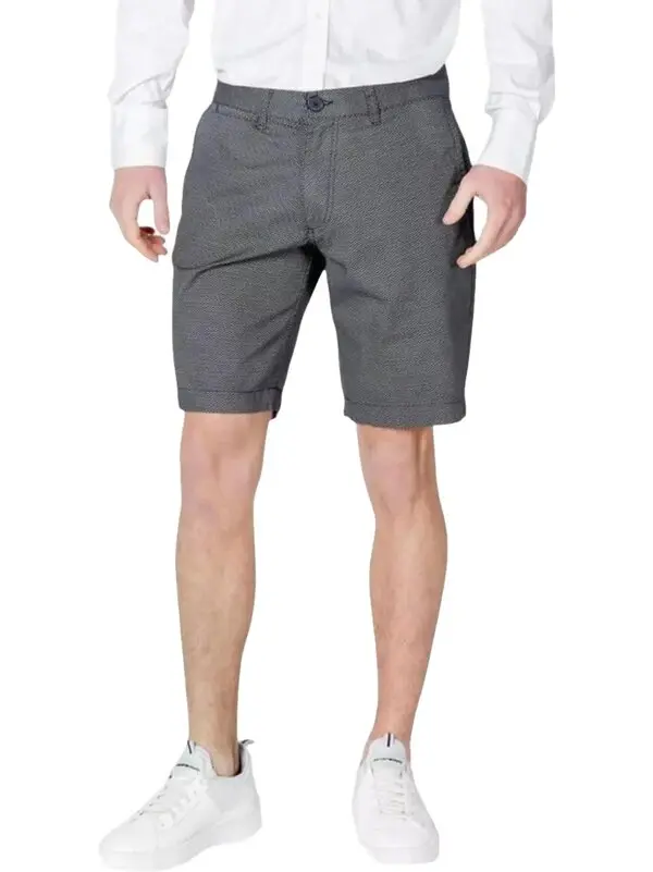 Armani Exchange Micro-patterned Shorts - Grey