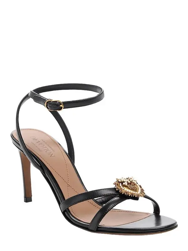 Dolce & Gabbana Devotion Strappy Sandals - Black