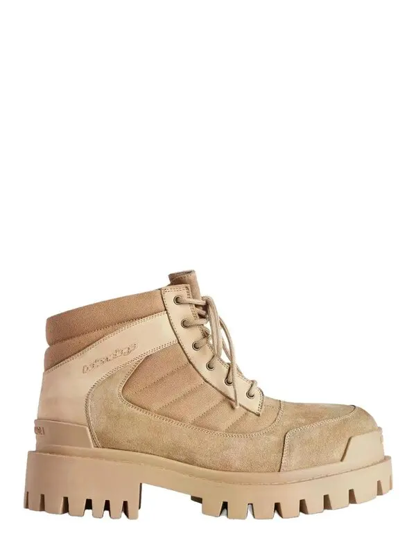 Balenciaga Strike Combat Boots - Neutrals