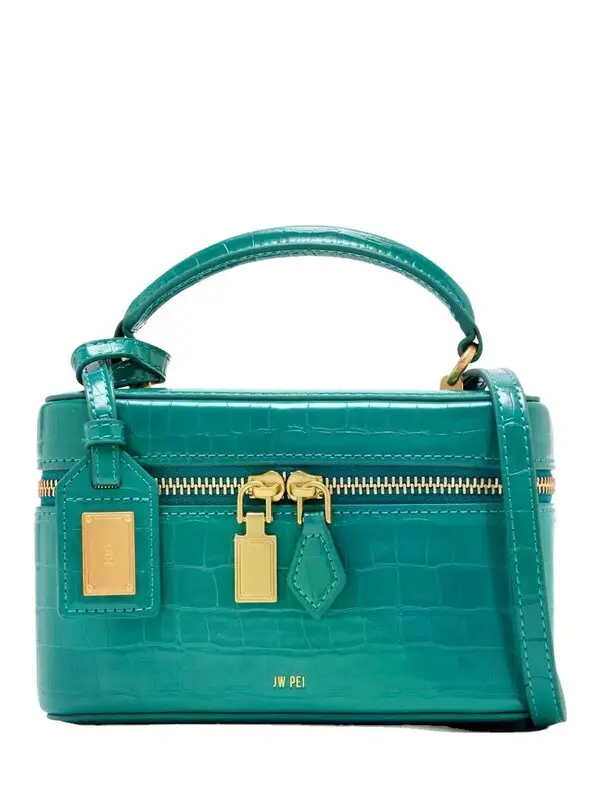 Jw Pei Croc-effect Crossbody Bag - Green