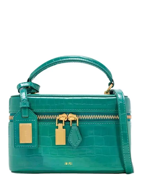 Jw Pei Croc-effect Crossbody Bag - Green