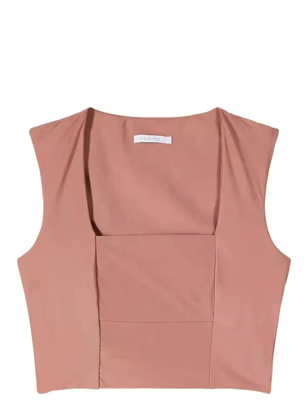 Patrizia Pepe Square-neck Sleeveless Top - Pink