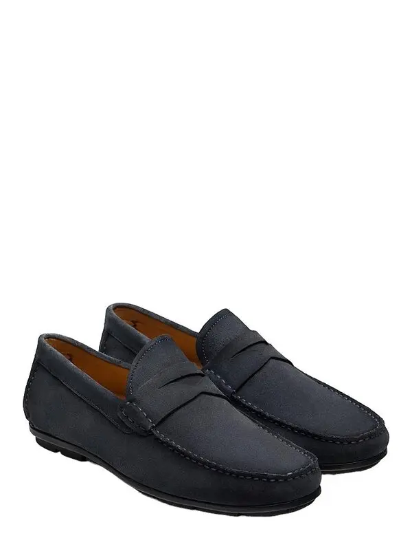 Magnanni Monterey Penny Driver Loafer - Navy