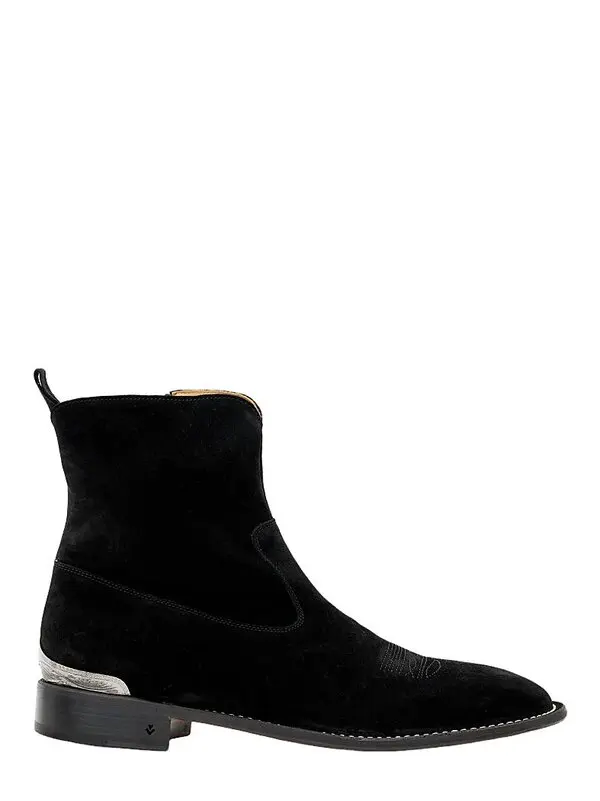 John Varvatos Regent Moc Zip Boots - Mineral Blue