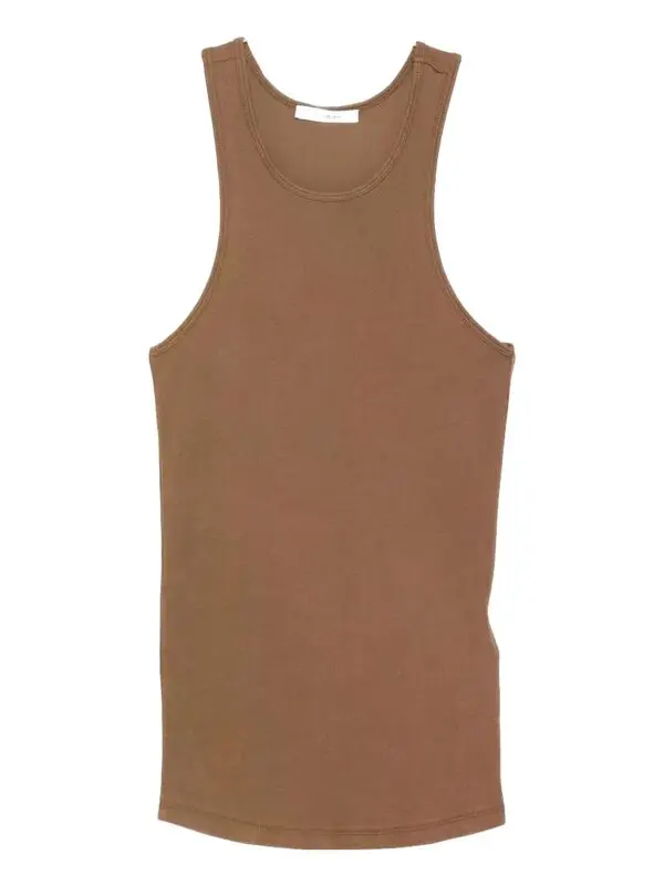 ENTIRE STUDIOS Crew-neck Tank Top - Brown