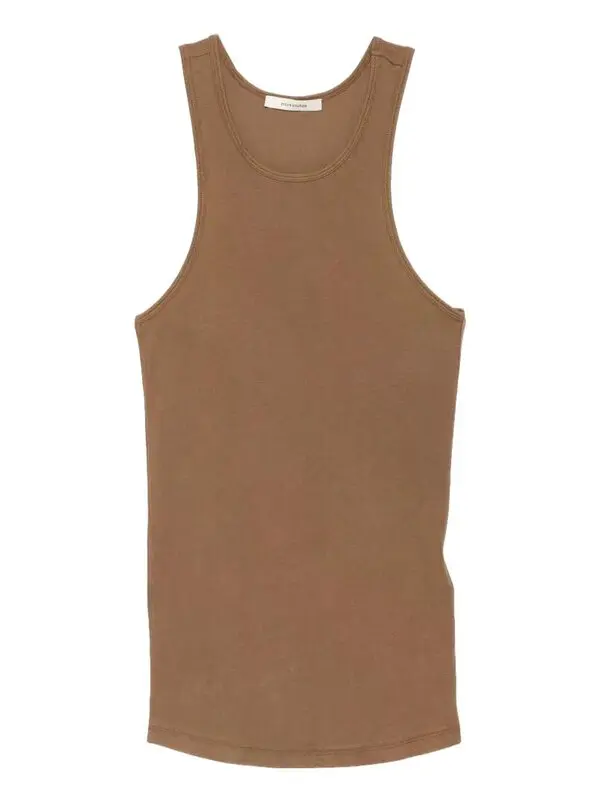 ENTIRE STUDIOS Crew-neck Tank Top - Brown