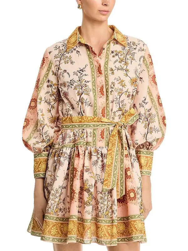 Kobi Halperin Bailey Mini Shirtdress - Honey Multi