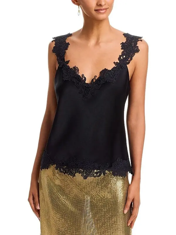 Kobi Halperin Faye Lace-trimmed Camisole - Black