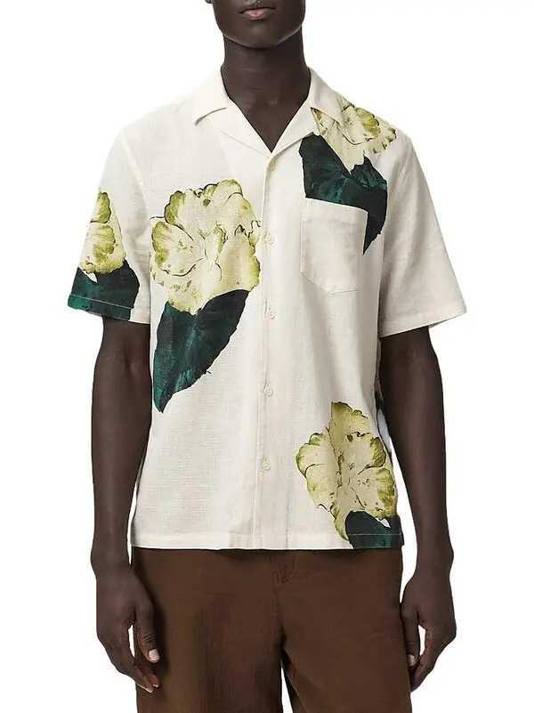 ALLSAINTS Nouvelle Short Sleeve Shirt - Ecru