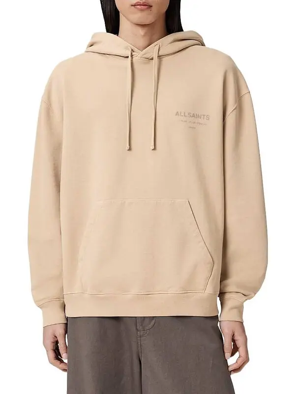 ALLSAINTS Xander Logo Hoodie - Sunset Brown