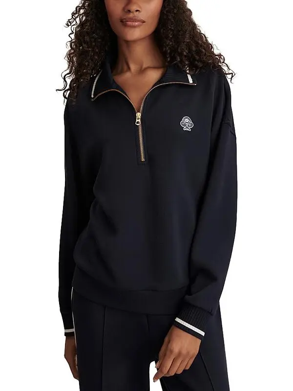 Varley Bertie Half Zip Sweatshirt - Navy