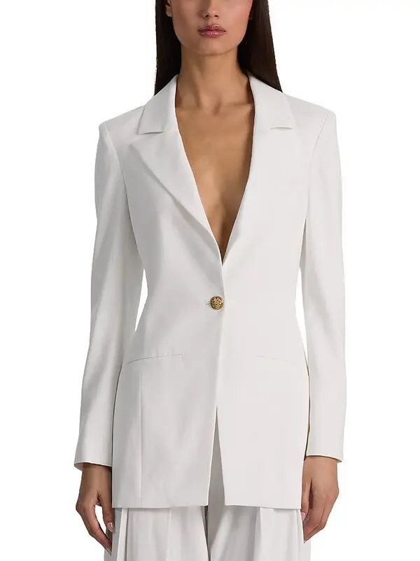 Alice + Olivia Hope Fitted Blazer - Off White