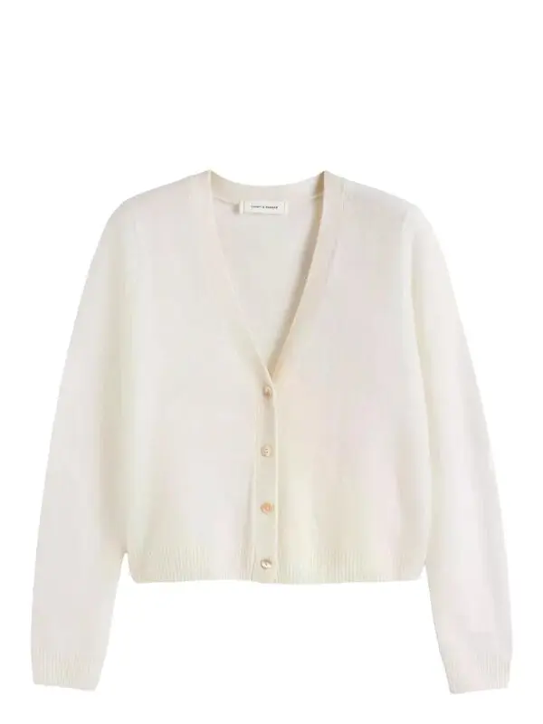 Chinti & Parker V-neck Cashmere Cardigan - Neutrals