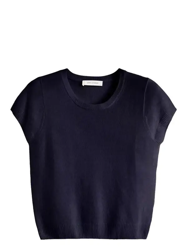 Chinti & Parker Pure Cashmere T-shirt - Blue