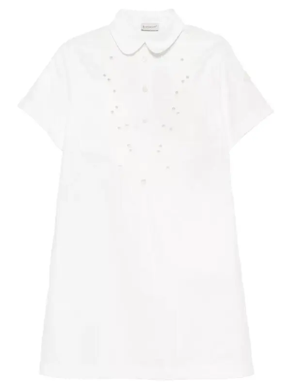 Moncler Short-sleeves Mini Dress - White