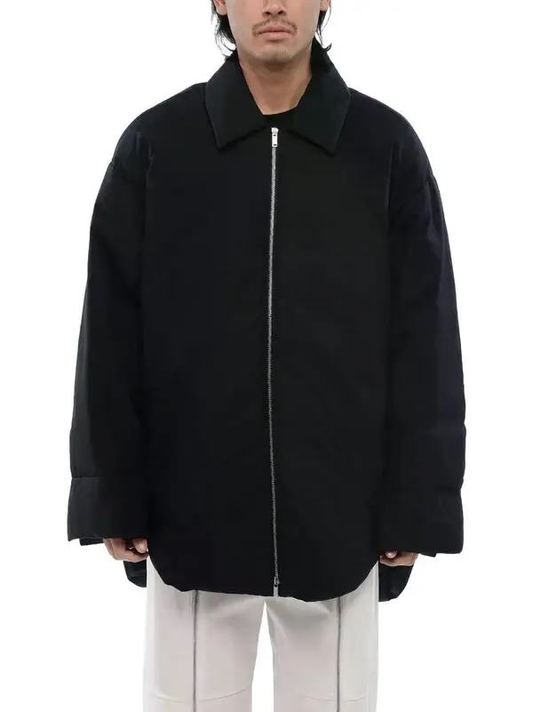 JIL SANDER Zip-front Padded Jacket - Black