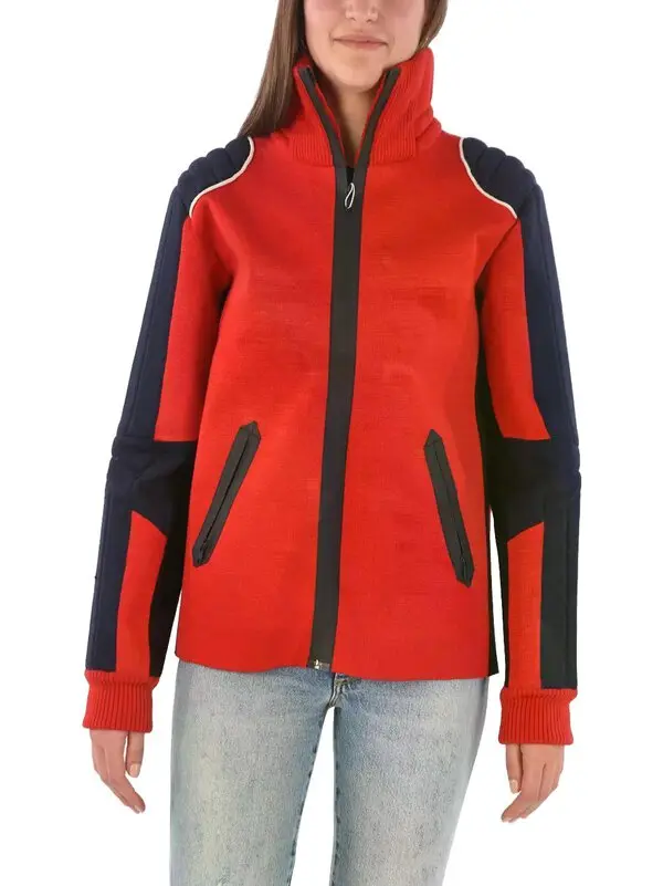 MAISON MARGIELA Zip-front Panelled Jacket - Red