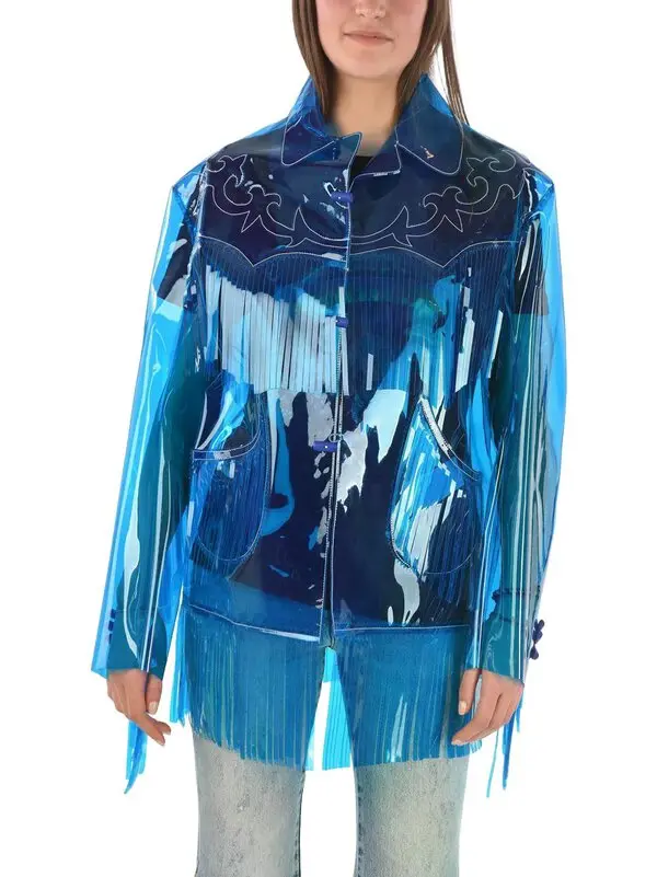 MAISON MARGIELA Fringed Western Jacket - Blue