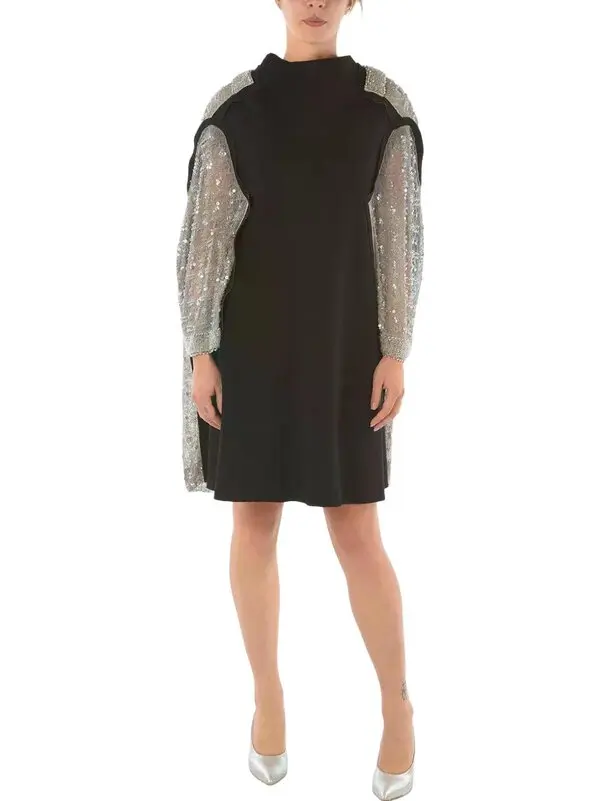 MAISON MARGIELA Embellished Panels Dress - Black