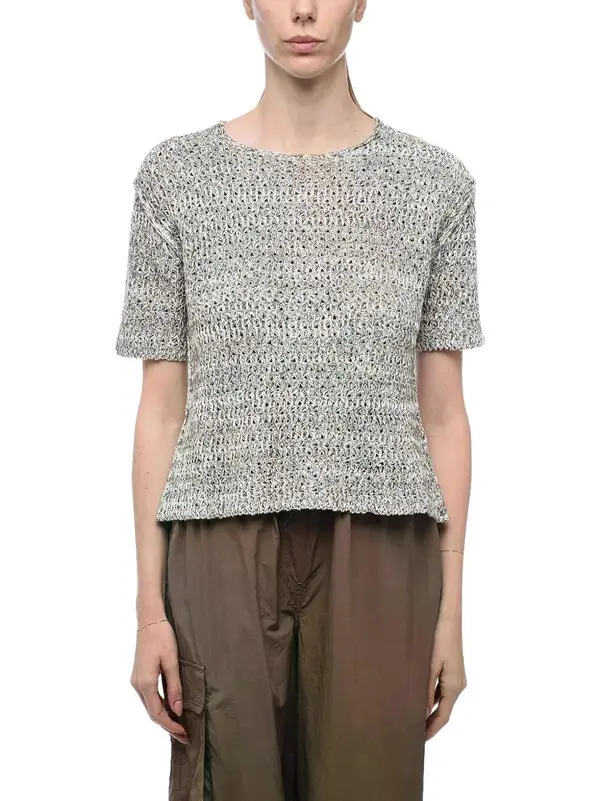 JIL SANDER Knitted Short-sleeve T-shirt - Grey