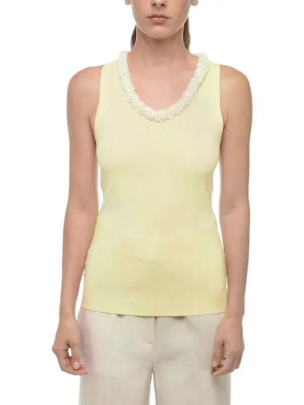 JIL SANDER Sleeveless Top - Yellow