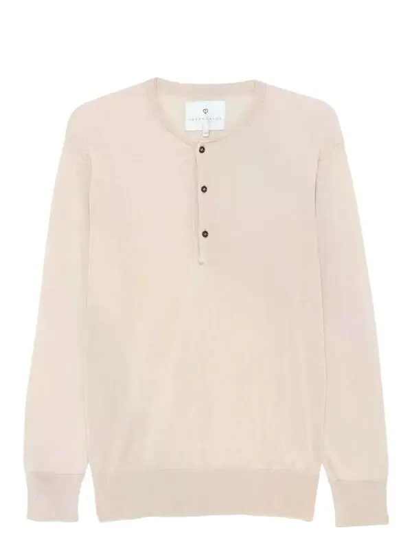 SEVEN GAUGE Buttoned Sweater - Neutrals
