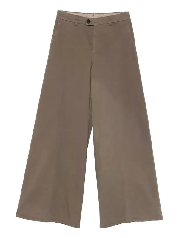 BERWICH Nina Wide-leg Trousers - Brown