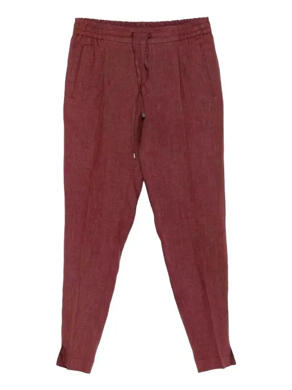 BERWICH Elasticated-waist Trousers - Red