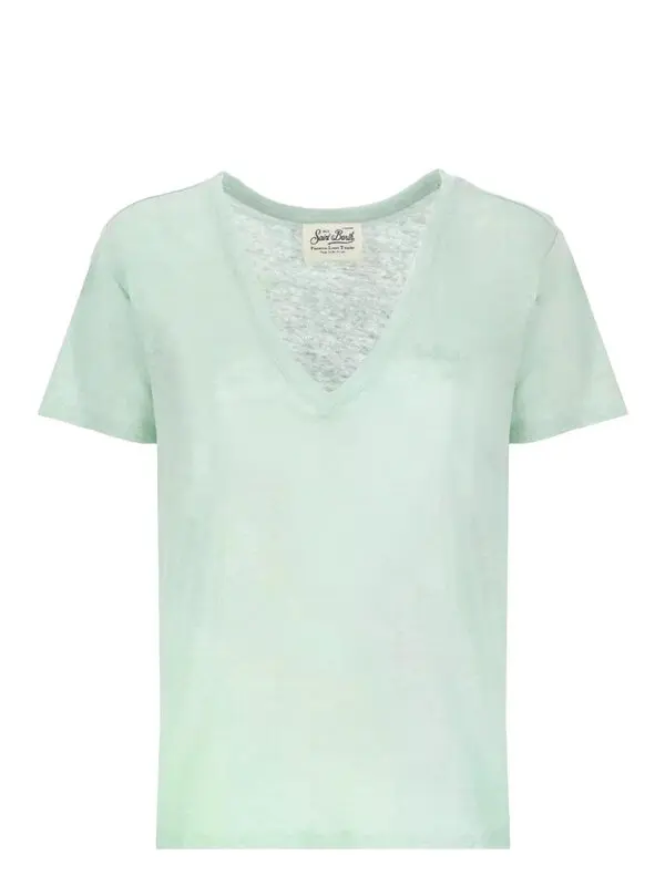 MC2 SAINT BARTH Embroidered Logo T-shirt - Green