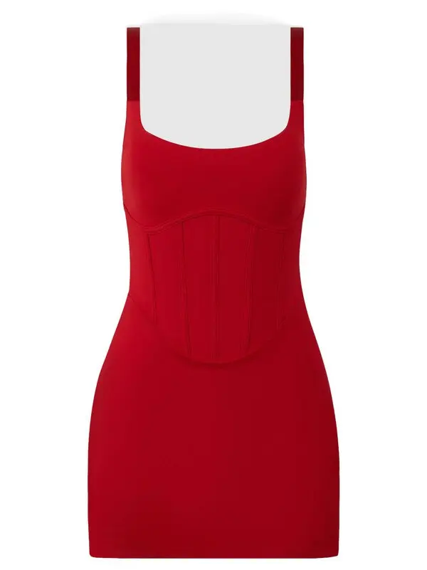 Frederick's Of Hollywood Active Tennis Dress - Crimson Red