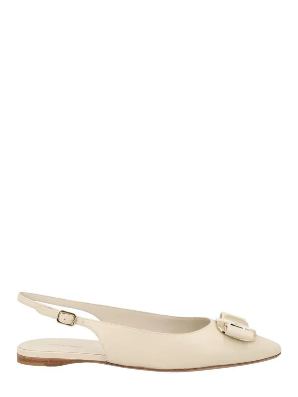 FERRAGAMO Zelmy Slingbacks - Ivory