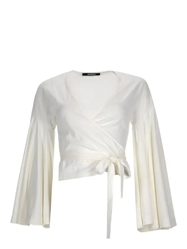 Jacquemus Le Cache Coeur Ventadou Top - White